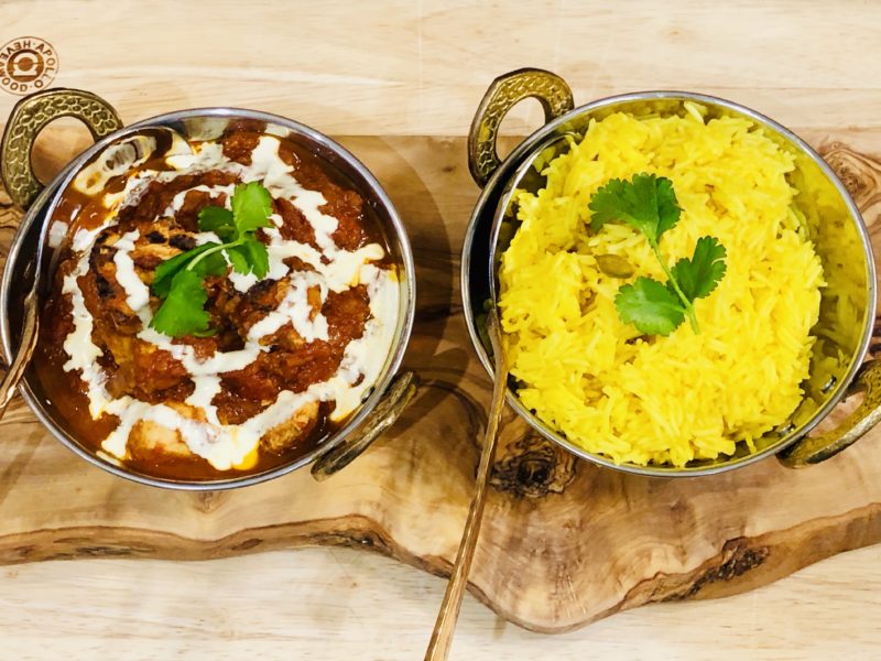 Tandoori Chicken Madras with Pilau Rice - The Food Beaver
